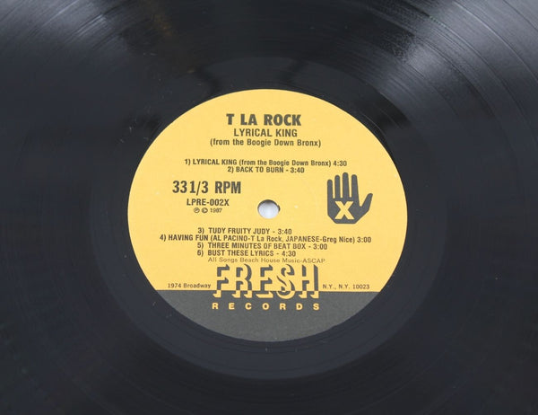T La Rock - Lyrical King (From The Boogie Down Bronx) - recordroom